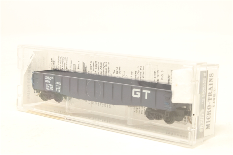 Micro-Trains 46120-146021 50' fishbelly side gondola with side mount