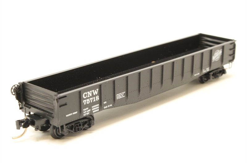 Micro-Trains 46130MIC 50' fishbelly side gondola with side mount brake
