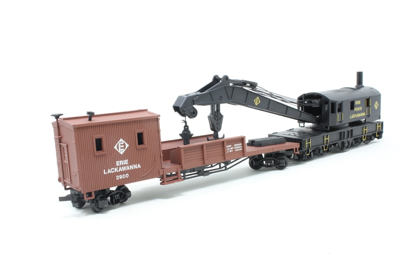 Bachmann USA 46213BAC Crane Car & Boom Tender of the Erie - Hattons