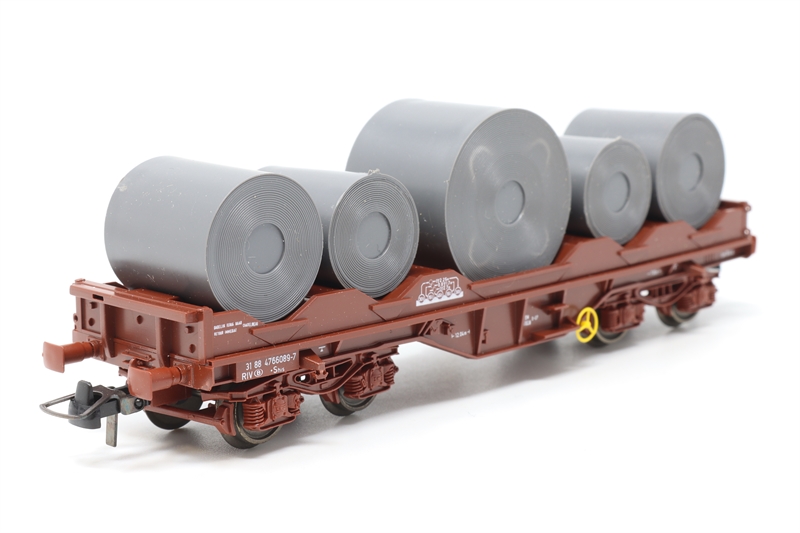 Roco 46304ROC Steel roller transport car of the SNCB
