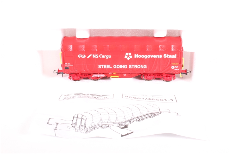 Roco 46661.1 SlidingTarpaulin Bogie Wagon 'Steel Going - Hattons