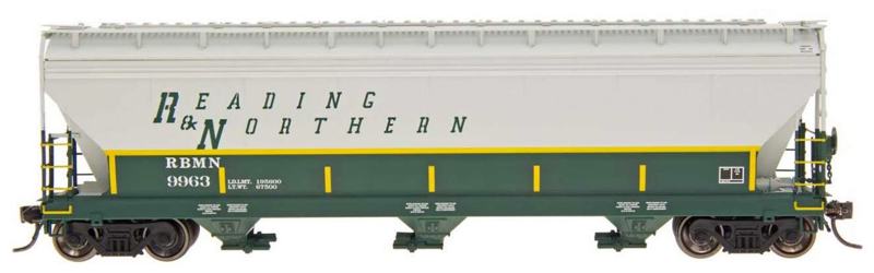 InterMountain Railway Company 47083-01 ACF 4650 3-Bay Hopper, Reading ...