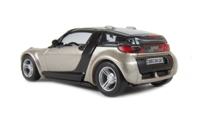 Busch 49355BUS Smart Roadster Coupe in silver HO scale - Hattons