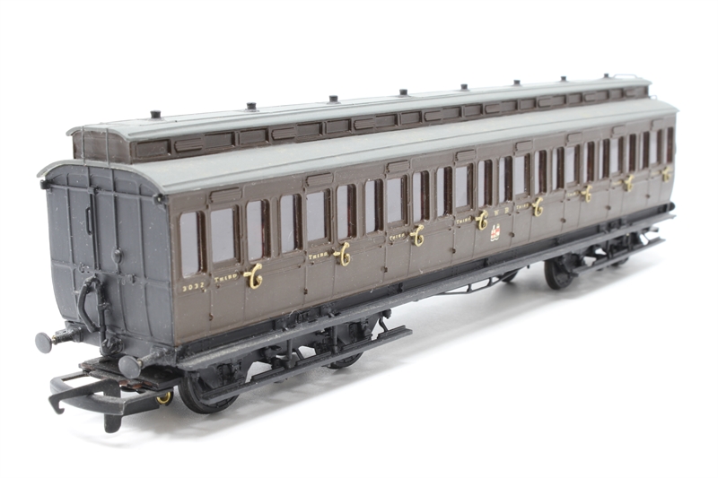 Slaters 4C08SLA GWR clerestory third-class coach ()Diagram C10) - Kit