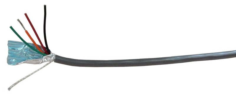 A.E. Corporation 4CS22AECO 4 Conductor Shielded Cable with Drain 100'