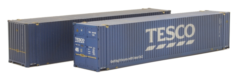 Dapol 4F-028-113 45ft Hi-Cube containers "Tesco" - 500112 0 & 500092 5 ...