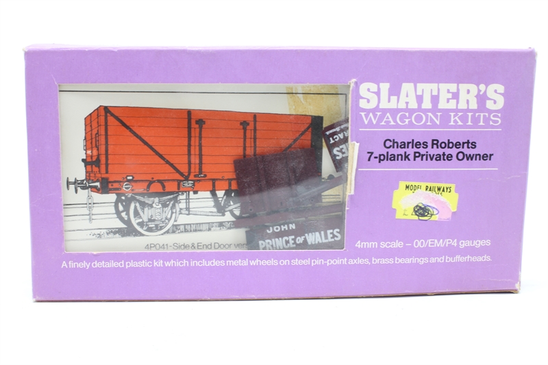 Slaters 4P040-1 Charles Roberts 7 Plank Wagon 'Hickleton' kit