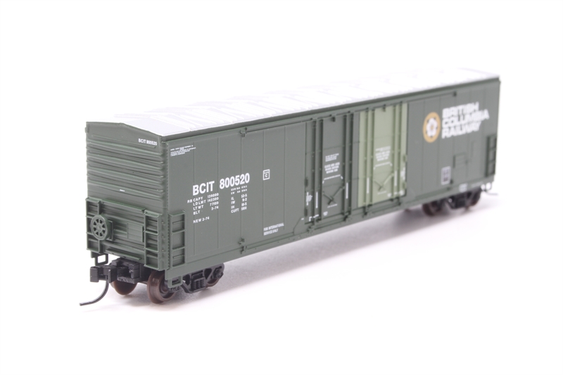 Atlas 50000037 53' Evans double plug door boxcar of the British Columbia