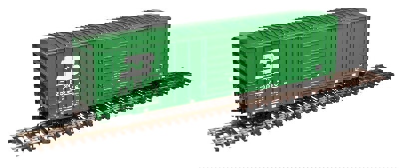 Atlas 50003418 50' FMC 5077 ribbed side no roofwalk boxcar - Hattons