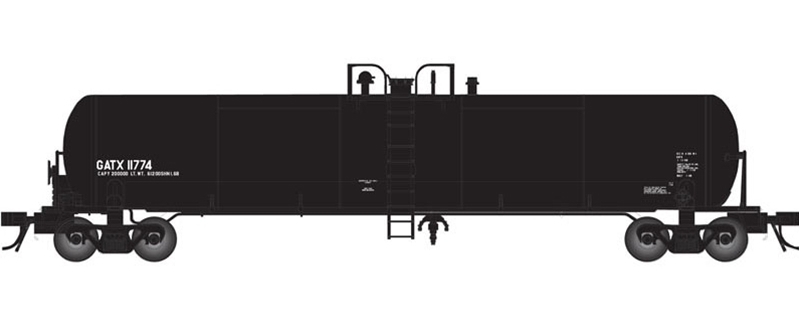 Atlas 50004620 20,700 gallon general service tank car of GATX Corporation