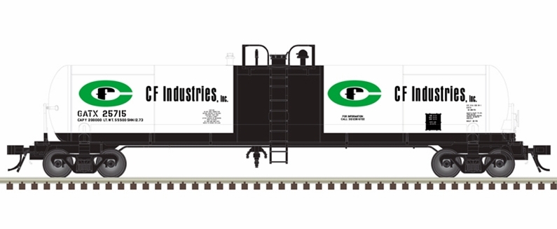 Atlas 50006298 20,700 gallon general service tank car of CF Industries ...