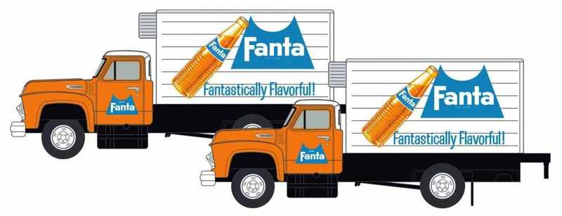 Classic Metal Works 50440CMW Ford Refrid box Fanta 2/ - N-Scale
