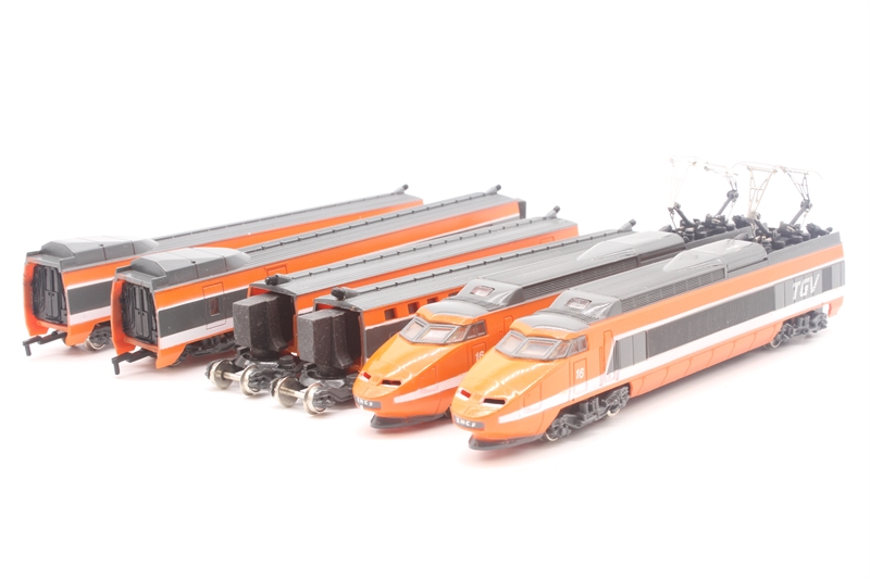 Bachmann Branchline 51-4001 TGV 6 Car Passenger Train pack of the SNCF