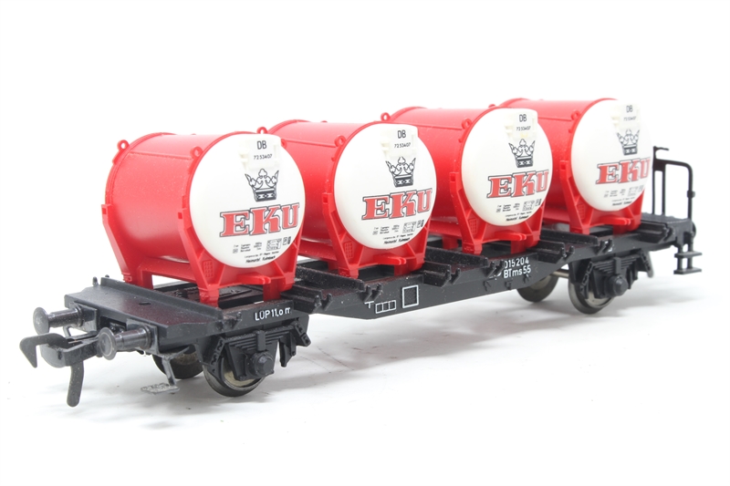 Fleischmann 5231Fleischmann Container Wagon with 'EKU' Containers of the