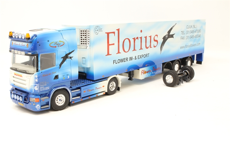 Tekno 55352TEK Scania R580 Topline with refrigerated trailer 'Florius'