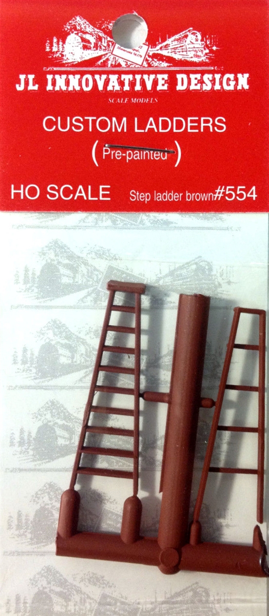 JL Innovative Design 554JL Custom Ladders 8ft Step Ladder Brown