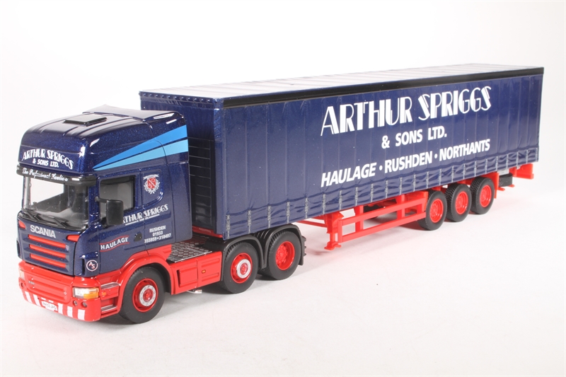 Cararama 569-014 Scania Cab with Arthur Spriggs & Sons Curtainside