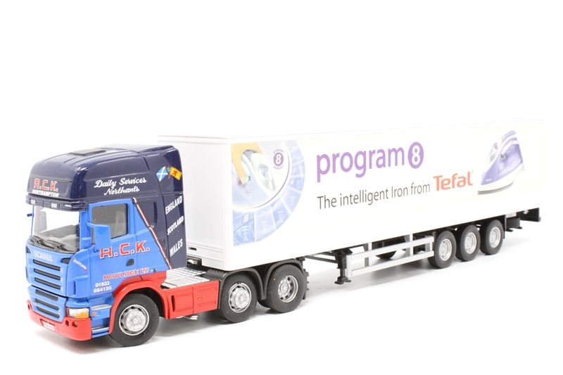 Cararama 569-019 Scania Cab with A.C.K. Haulage Curtainside