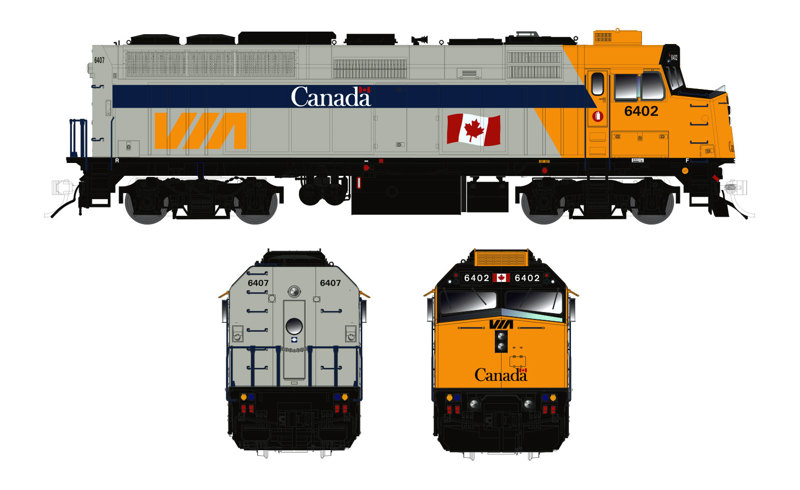 Rapido Trains North America 580505RNA F40PH EMD 6402 of - Hattons
