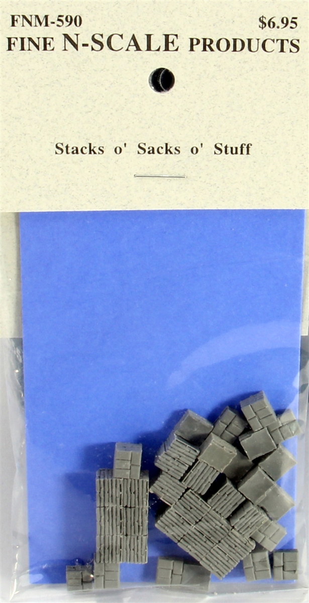Fine N Scale 590FNS Stacks o'Sacks o'Stuff