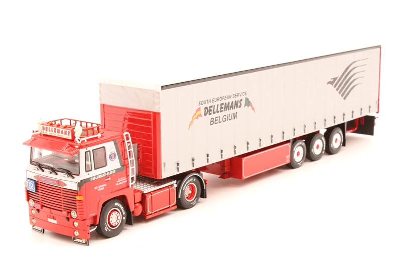 Tekno 59868TEK Scania 141 with curtainside trailer - Hattons