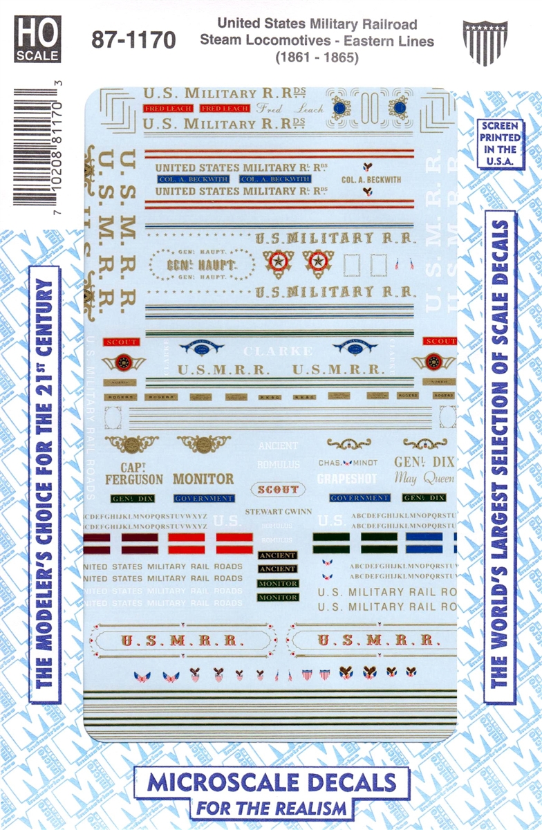 Microscale Industries Inc. 60-1170MII United States Military Railroad