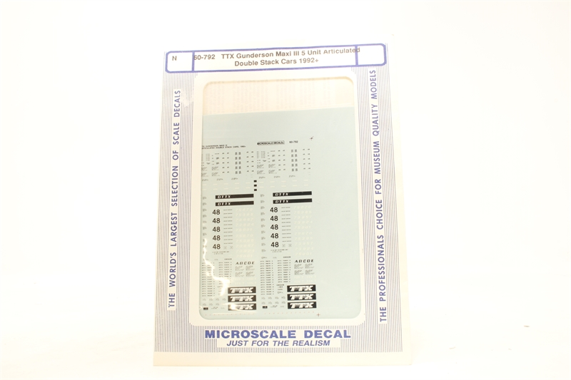 Microscale Industries Inc. 60-792 TTX Gunderson Maxi III 5 - Hattons
