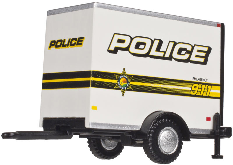 Atlas 60000098 Police 911 Standard Box Trailer with Single Axle