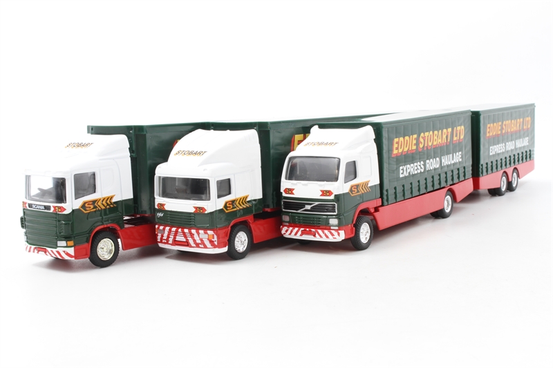 Corgi 60021 Eddie Stobart Motorway Truck Set (2x artic curtainsiders,