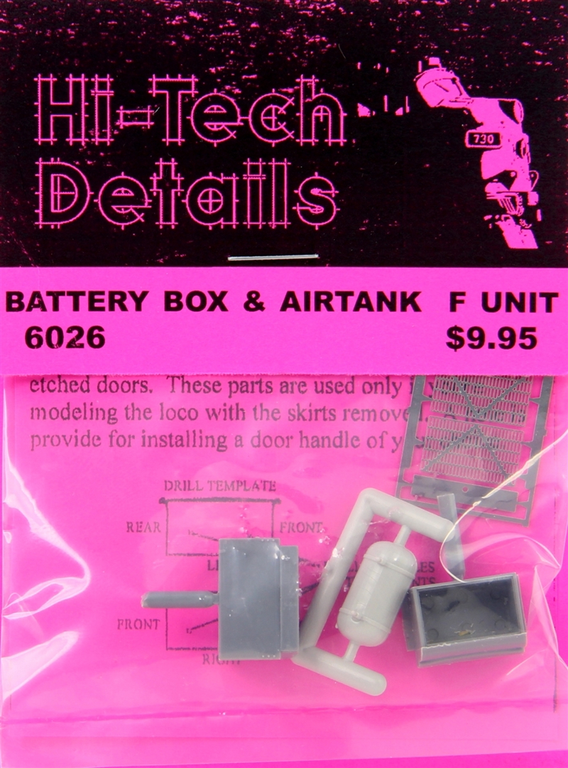 Hi-Tech Details 6026HITD Battery Box and Air Tank Kit for F-Unit - Hattons