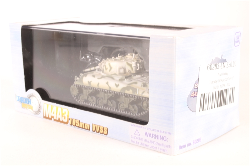 Dragon Armor 60283 M4A3 105mm VVSS 8th Tank Battalion 4th Armored Div.