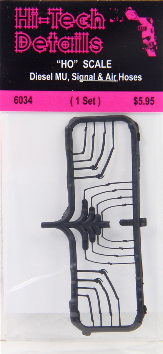 Hi-Tech Details 6034HITD Real Rubber Diesel MU Signal and Air Hoses (1
