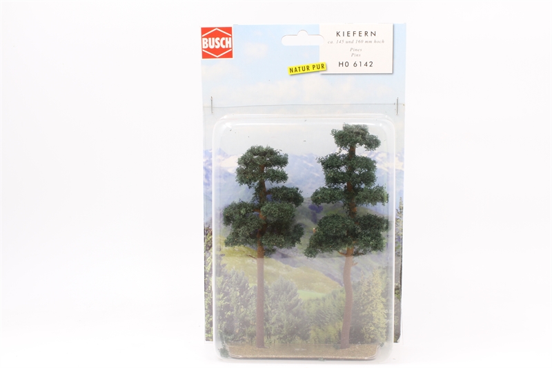 Busch 6142BUS Pine Trees 2 X 160mm HO scale - Hattons