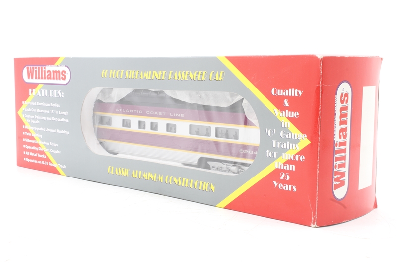 Williams 6264-ACL 60' Streamlined Passenger Car 6264 of the ACL - 3-Rail