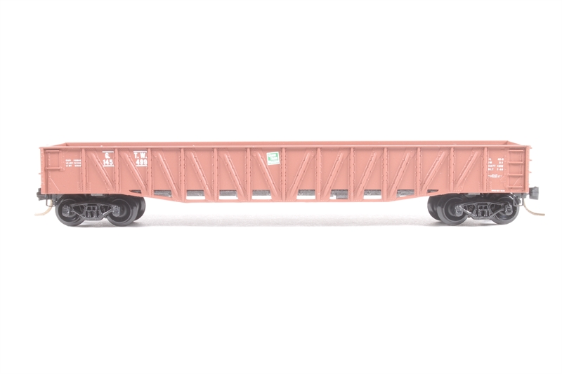 Micro-Trains 63010-145457 50' fishbelly composite side fixed end gondola