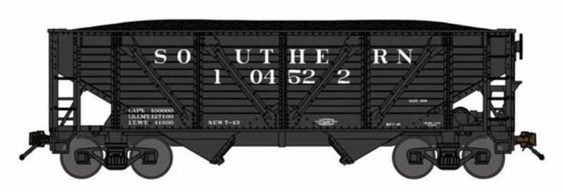 Bluford Shops 63201BLF 2-bay composite War Emergency open hopper of the