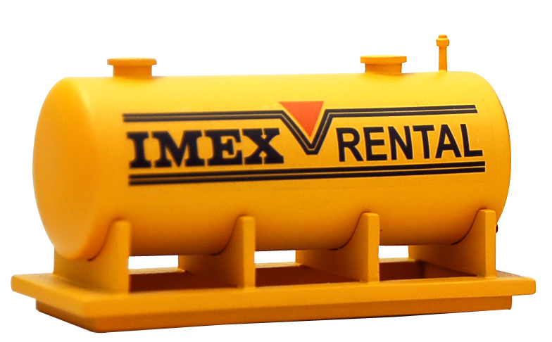 Imex 6326IME Large Fuel Tank On A Rack, Built-Up