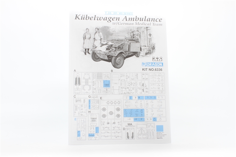 Dragon 6336DRA Kubelwagen Ambulance with German medical team