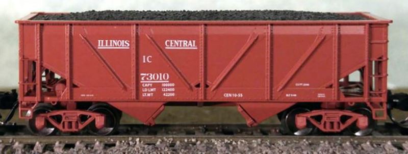 Bluford Shops 64094BLF 2-bay rebuilt War Emergency open hopper of the