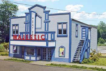 Branchline Trains 654BRT Majestic Theater Laser-Art Structures kit