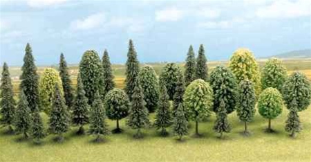 Busch 6589BUS N/tt Mixed Forest Trees HO scale
