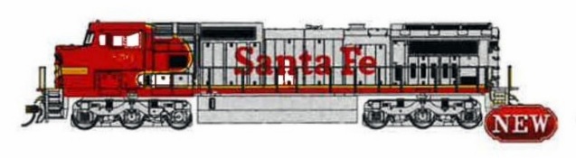Bachmann USA 68511BUS Dash 8-40CW ATSF 856 DCC and Sound