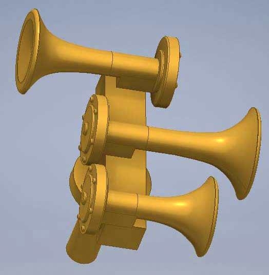 Cal Scale 688CSC Nathan K3 Air Horn K3LAR2