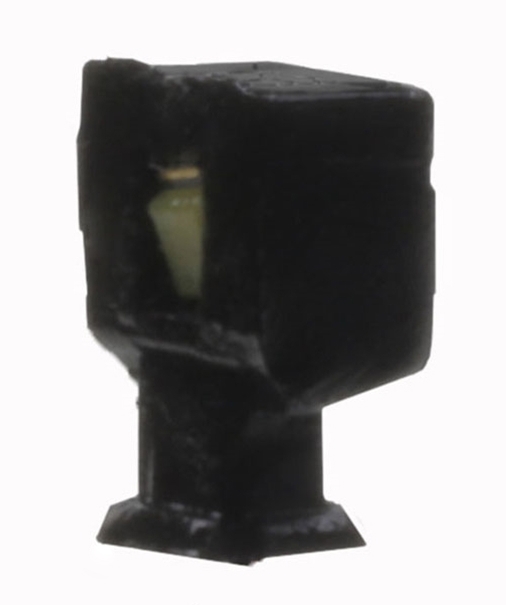 Atlas 70000222 Wall mounted square light - black - cool - Hattons