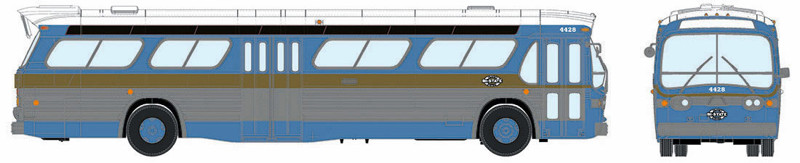 Rapido Trains North America 701036RNA New Look Bus, St. Louis (Bi-State ...