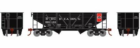 Roundhouse Products 70909ROU 34' 2-Bay Hopper with Coal Load, Reading