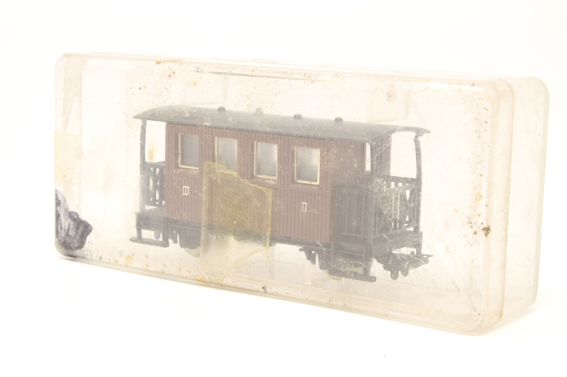 Egger-Bahn 7102EGG 4 wheel coach 2nd and 3rd class with veranda