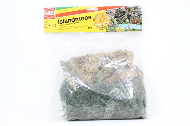 Busch 7106BUS Large Bag Green Lichen HO scale