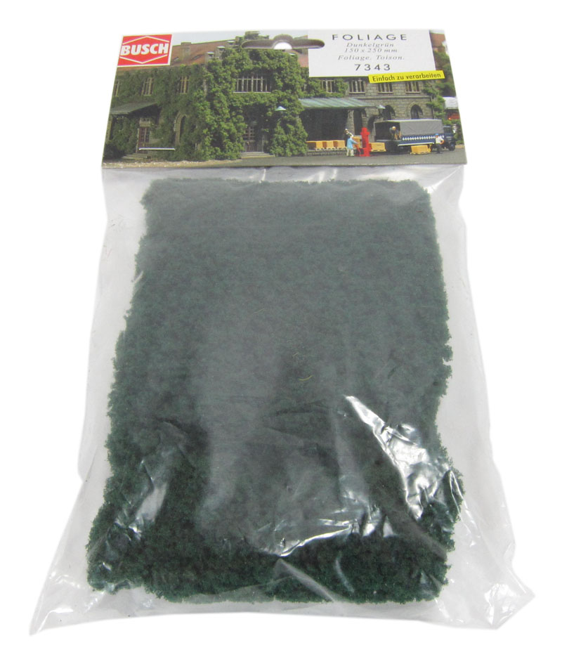 Busch 7343BUS Foliage Dark Green HO scale - Hattons