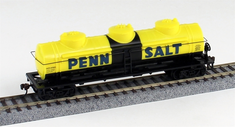 Bachmann USA 73649-ABUS 40' Three-Dome Tank Car, Penn Salt #67925
